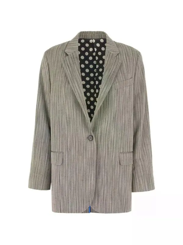 Paul Smith Longline Herringbone Oversized Blazer
