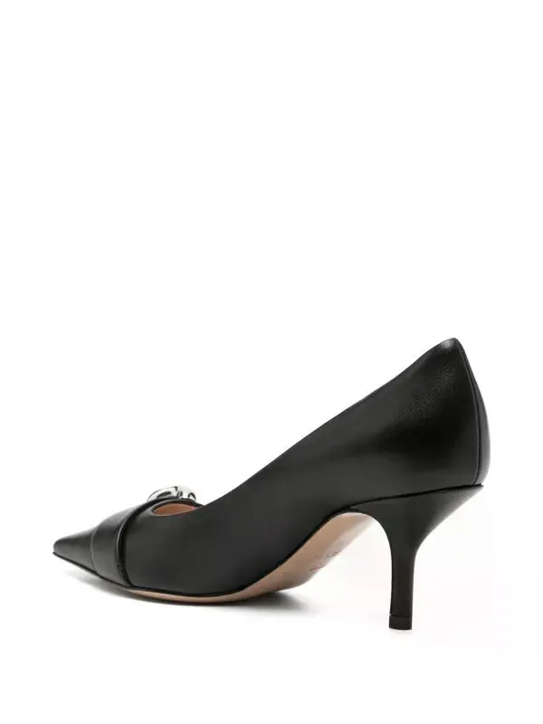 Emporio Armani Buckle Detail Pointed Toe Pumps