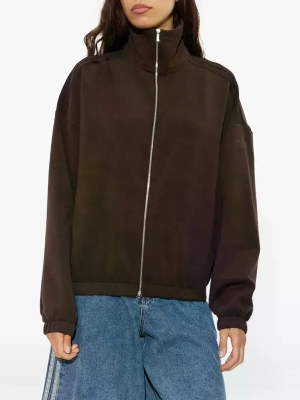 Adidas Zip-up Stand Collar Sweatshirt