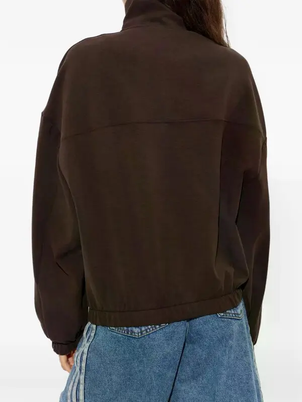 Adidas Zip-up Stand Collar Sweatshirt