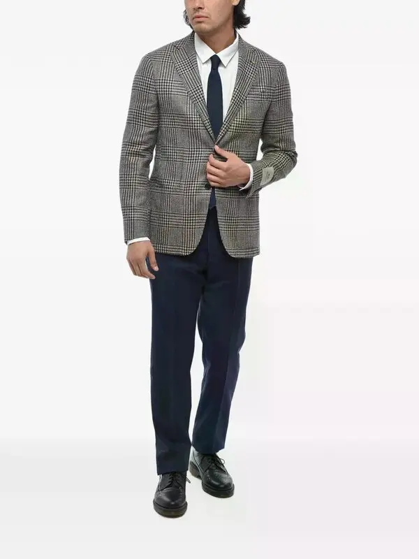 Corneliani Pied-de-poule Single-breasted Blazer