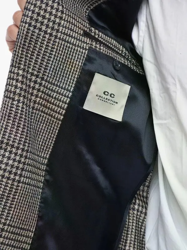 Corneliani Pied-de-poule Single-breasted Blazer
