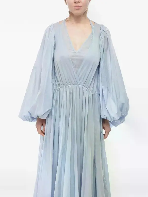 DI STAVNITSER Lucci Balloon-sleeve Maxi Dress