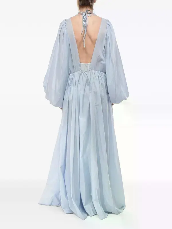 DI STAVNITSER Lucci Balloon-sleeve Maxi Dress