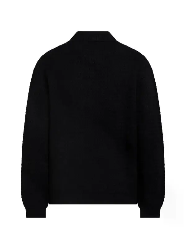 Karl Lagerfeld Long-sleeved Knit Polo
