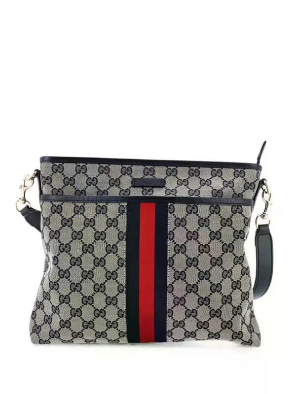 Gucci Gg Canvas Messenger Bag - Blue