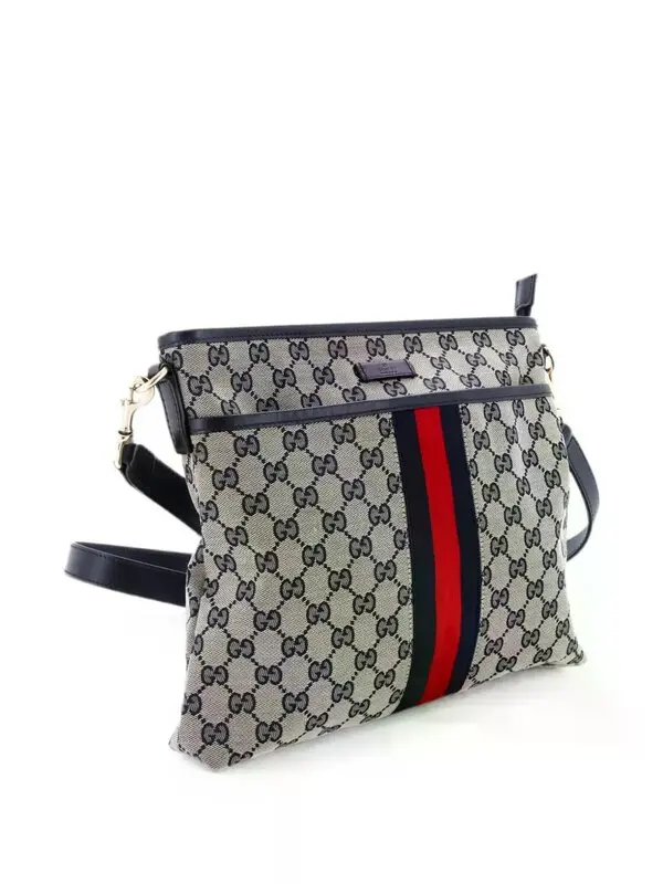Gucci Gg Canvas Messenger Bag - Blue