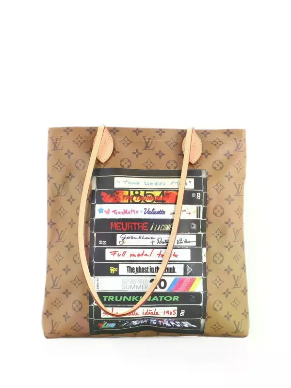 LOUIS VUITTON Carry It Limited Edition Video Tape Reverse Monogram Canvas Tote Bag - Brown