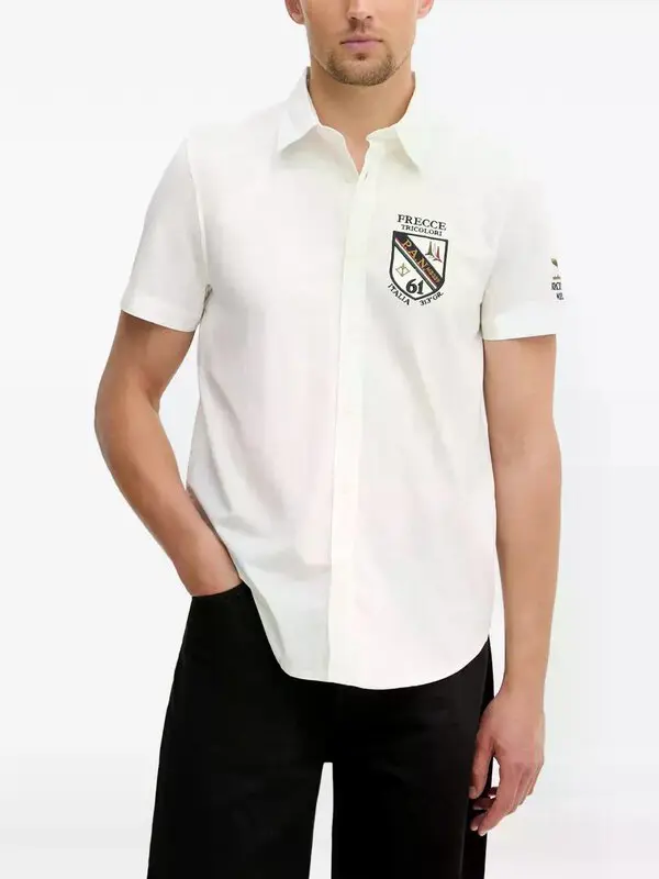 AERONAUTICA MILITARE Logo-patch Short-sleeve Shirt