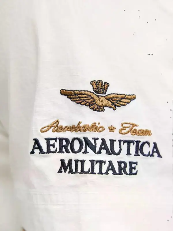 AERONAUTICA MILITARE Logo-patch Short-sleeve Shirt