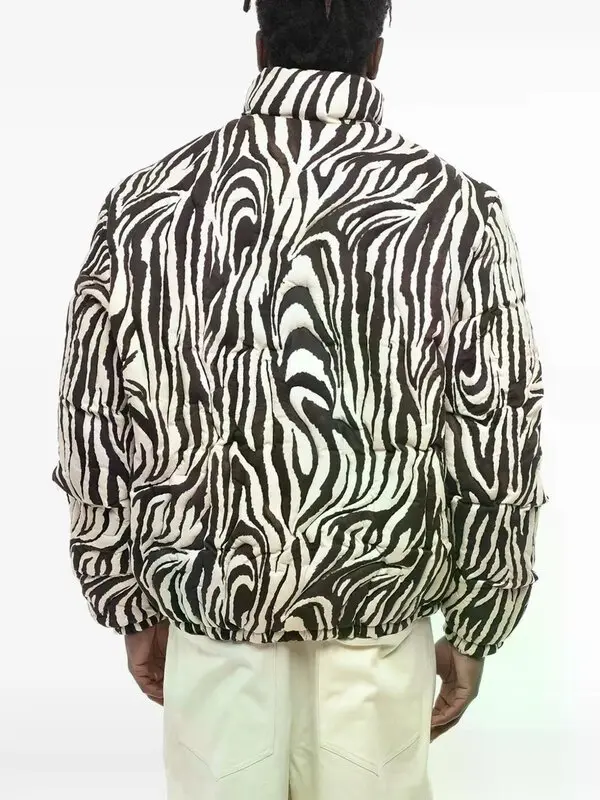 ERL Quilted Animal-print Padded Jacket