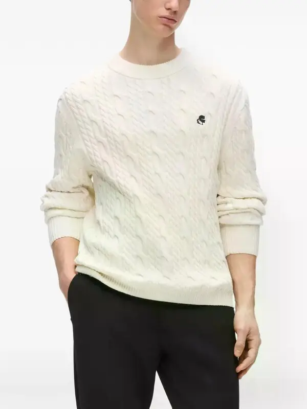 Karl Lagerfeld Kameo Cable-knit Sweater