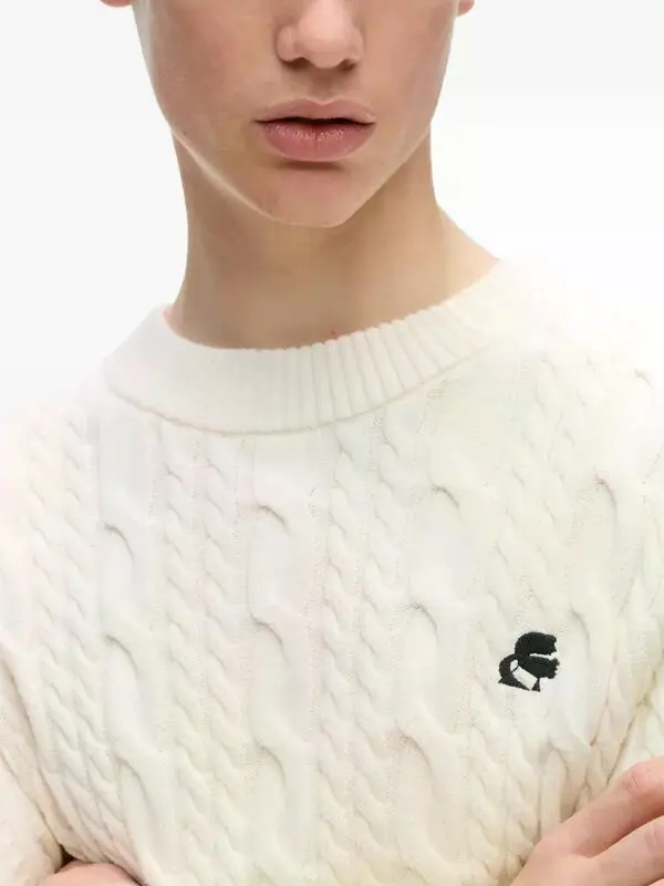 Karl Lagerfeld Kameo Cable-knit Sweater