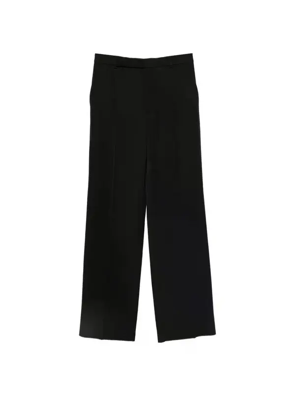 Saint Laurent Pressed Crease Wide-leg Trousers
