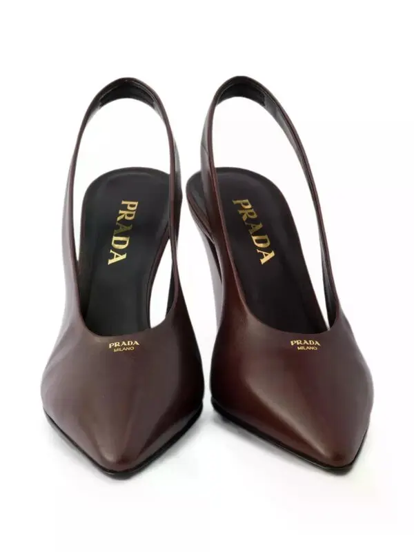Prada Leather Slingback Pumps