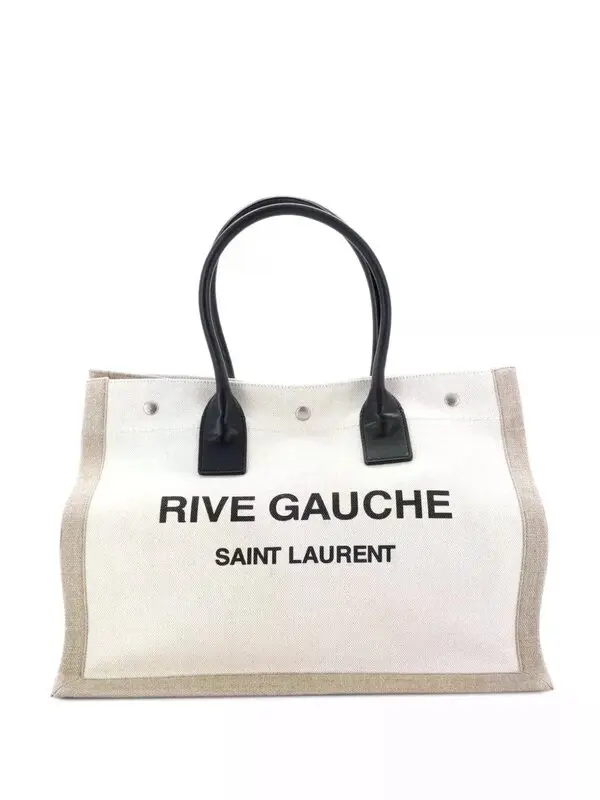 Saint Laurent Rive Gauche Tote Bag - Neutrals