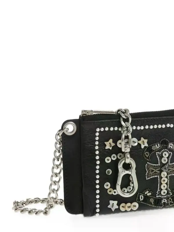 Dsquared2 Sequin-embellished Chain-link Wallet