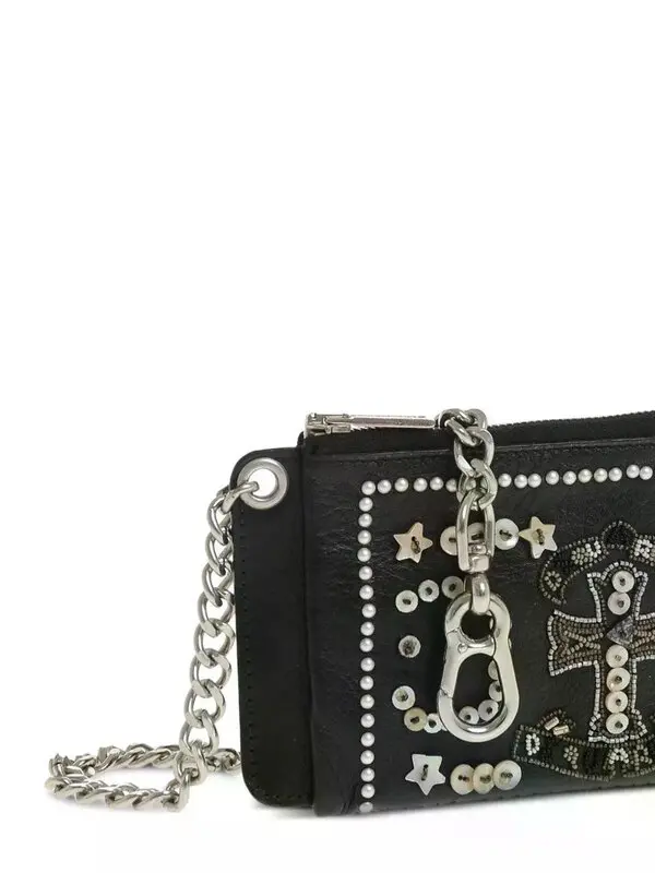 Dsquared2 Sequin-embellished Chain-link Wallet