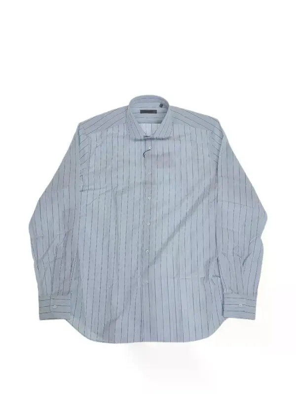 Corneliani Striped French-collar Shirt