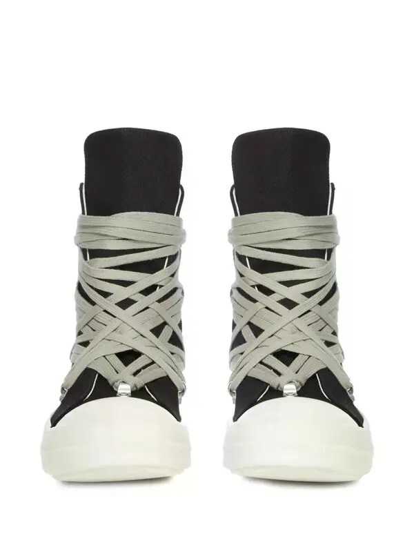 Rick Owens Megalace High Top Sneakers