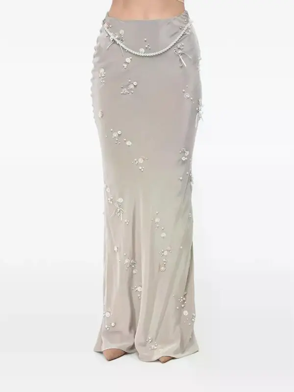 Bernadette Jolene Embroidered Silk Skirt