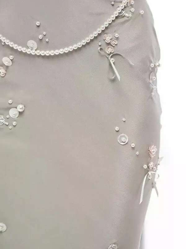 Bernadette Jolene Embroidered Silk Skirt