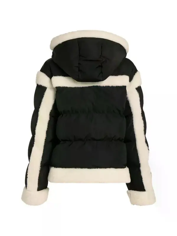 Karl Lagerfeld Puffer Jacket With Faux-shearling Trim