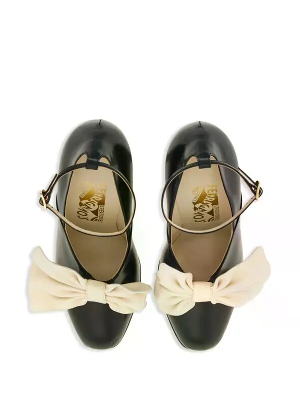 FERRAGAMO Bella 1928 Leather Pumps