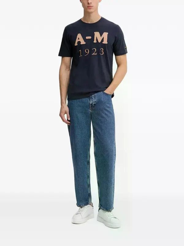 AERONAUTICA MILITARE Appliqué Embroidered T-shirt