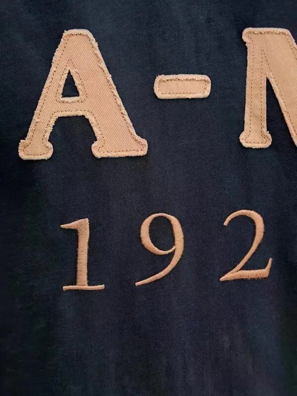 AERONAUTICA MILITARE Appliqué Embroidered T-shirt