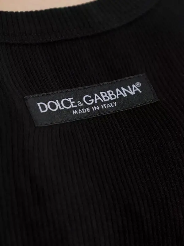 Dolce & Gabbana Ribbed Cropped Top