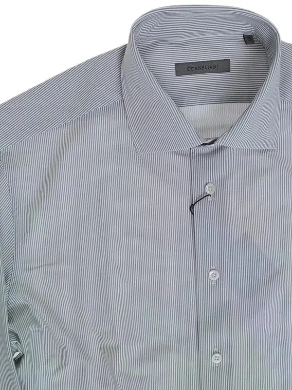 Corneliani Striped Stretch-fabric Shirt