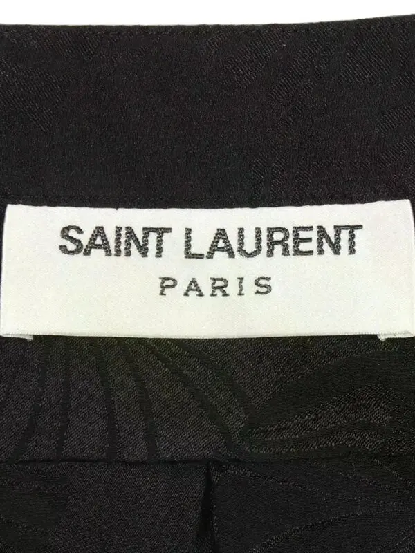 Saint Laurent 2010s Collarless Patterned Shirt
