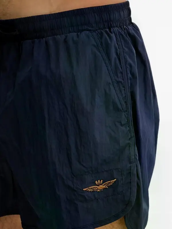 AERONAUTICA MILITARE Logo-patch Drawstring Swim Shorts