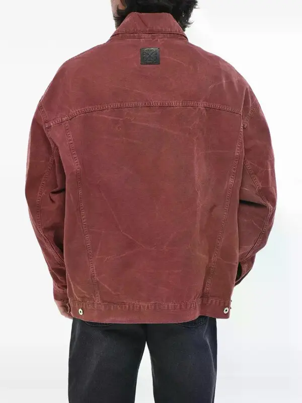 Off-White Garment-dyed Patch-pocket Denim Jacket