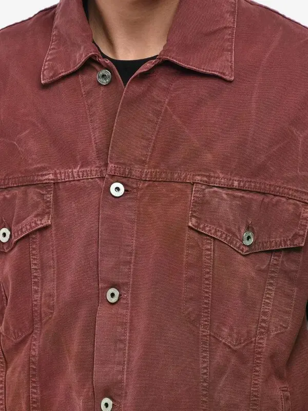 Off-White Garment-dyed Patch-pocket Denim Jacket