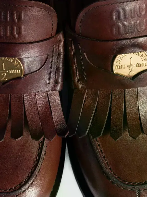 Miu Miu Leather Loafers