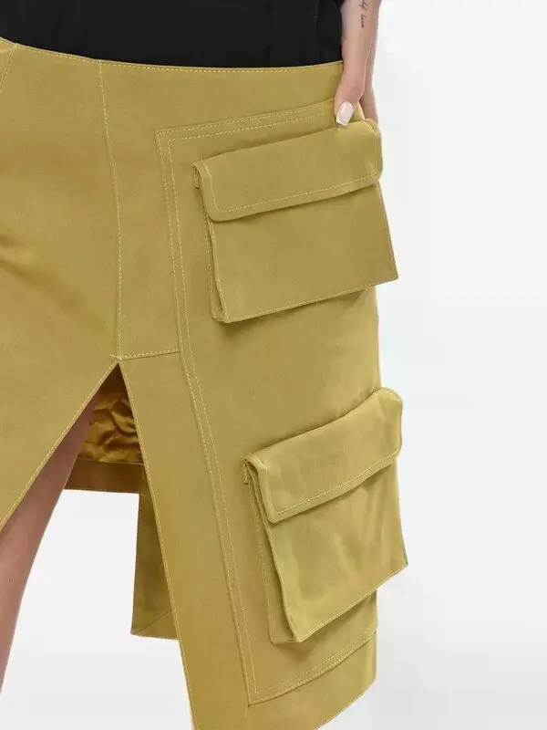Off-White Asymmetric Cargo Skirt