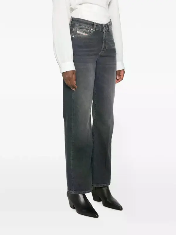 DIESEL® Faded Effect Straight-leg Jeans