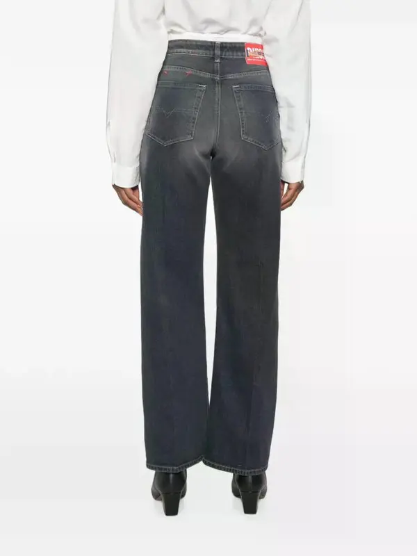 DIESEL® Faded Effect Straight-leg Jeans