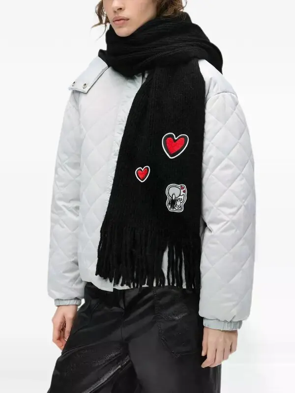Karl Lagerfeld Ikon Furry Patch Scarf