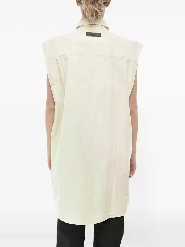 Fear Of God Essentials Sleeveless Shirt With French Collar