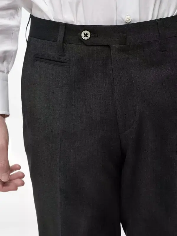 Corneliani Textured-finish Virgin Wool Trousers