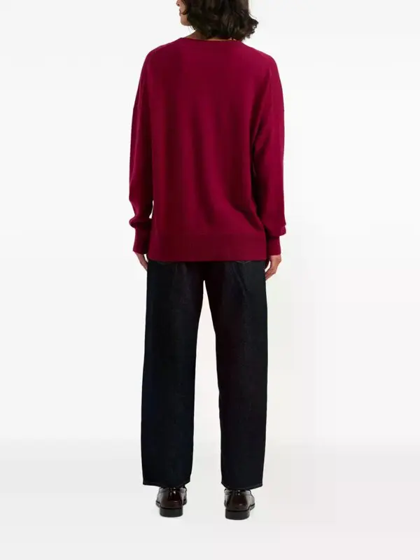 Chinti & Parker Seam-detail Slouchy Crew Neck Sweater