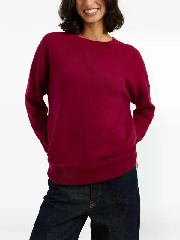 Chinti & Parker Seam-detail Slouchy Crew Neck Sweater