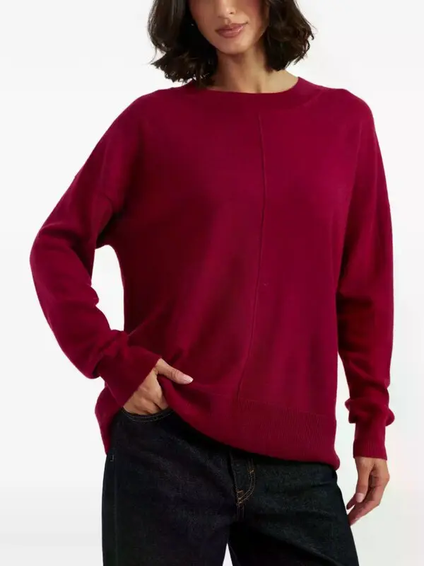 Chinti & Parker Seam-detail Slouchy Crew Neck Sweater