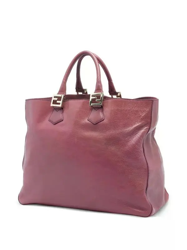 Fendi Large Leather Tote Bag