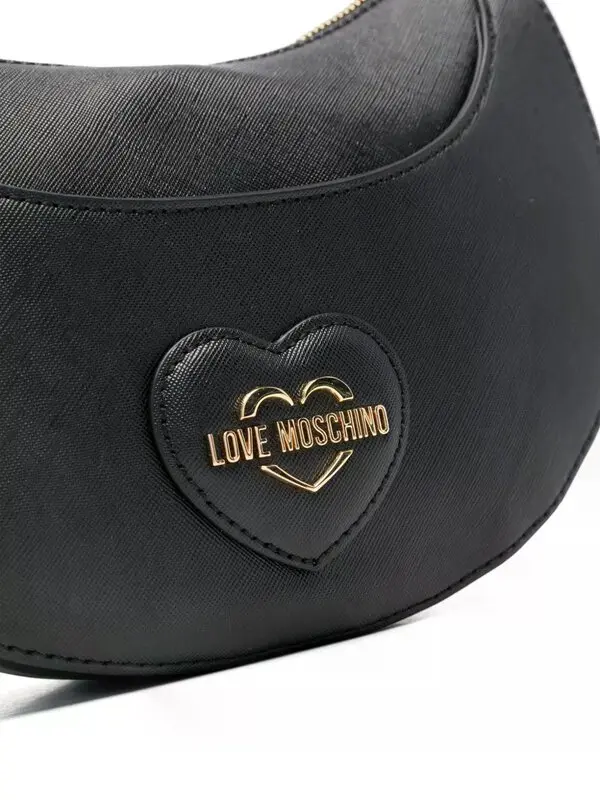 Moschino Logo-plaque Heart-patch Shoulder Bag