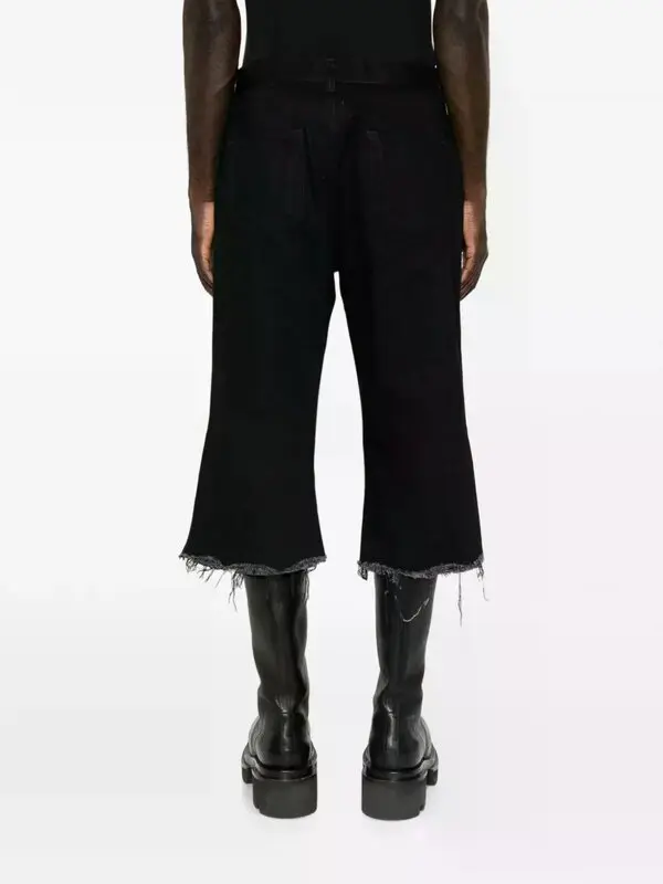 Rick Owens Bolan Cut-off Denim Shorts