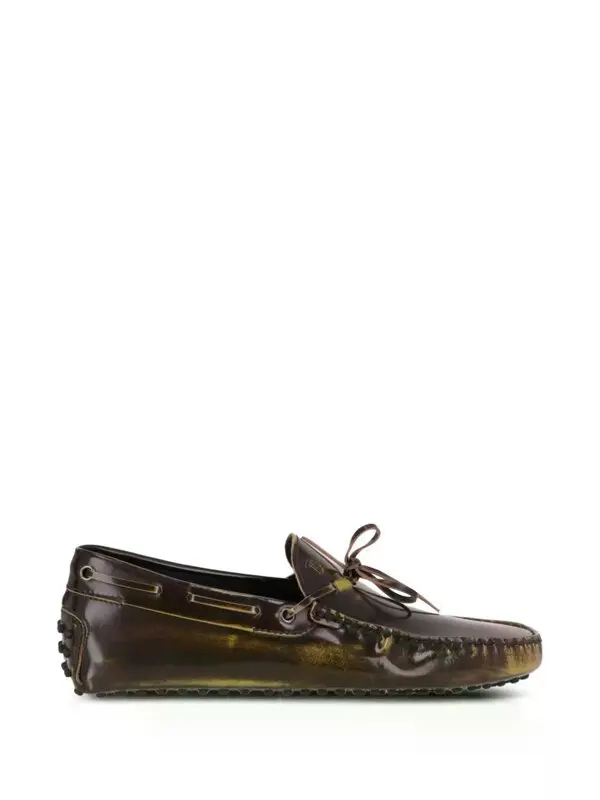 TOD'S Bow-detail Gommino Loafers
